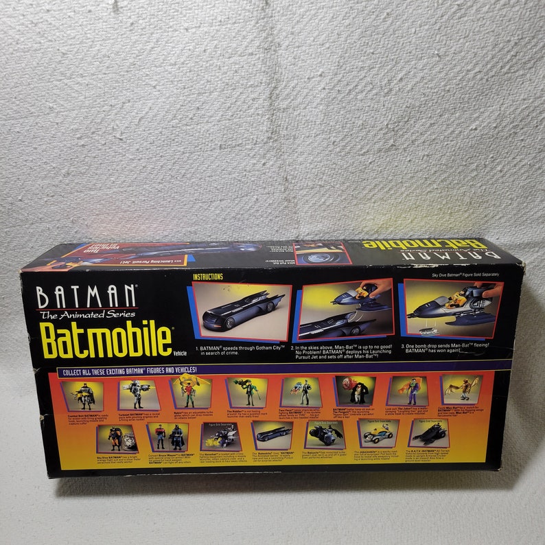 Very RARE 1992 BATMOBILE From Batman the Animated Series - Etsy