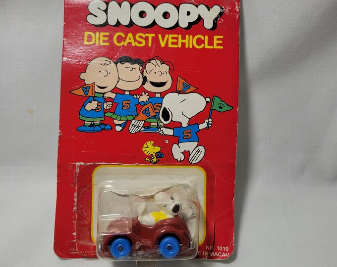 Vintage 70s/80s SNOOPY Die Cast Vehicle - Etsy