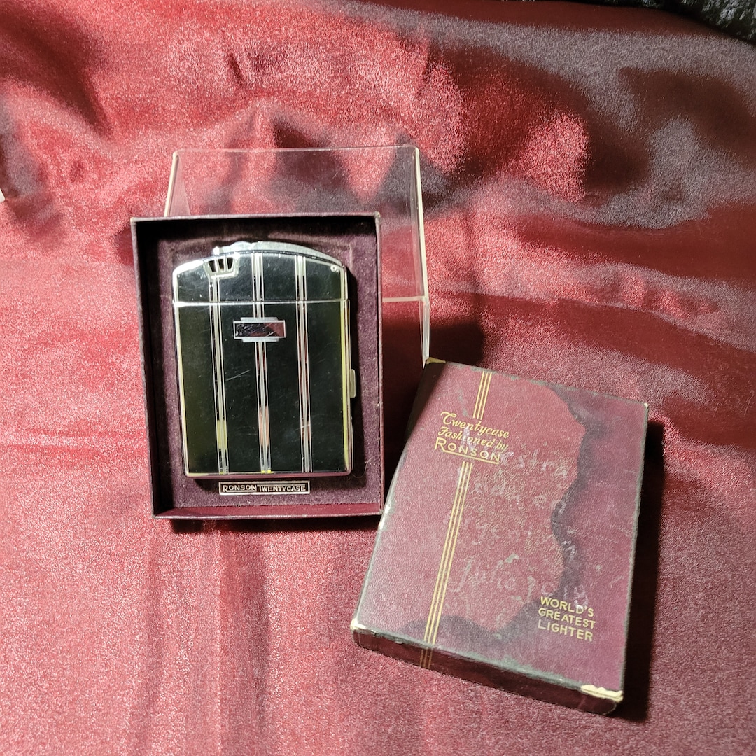Art Deco "ronson Twentycase" Cigarette Case and Lighter Combo With ...