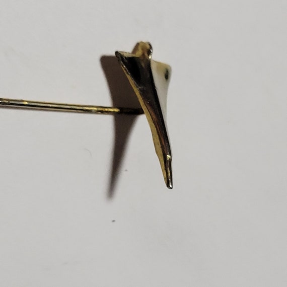 1970s "CONCORDE" Stick Pin 22K Gold Plated - Gem