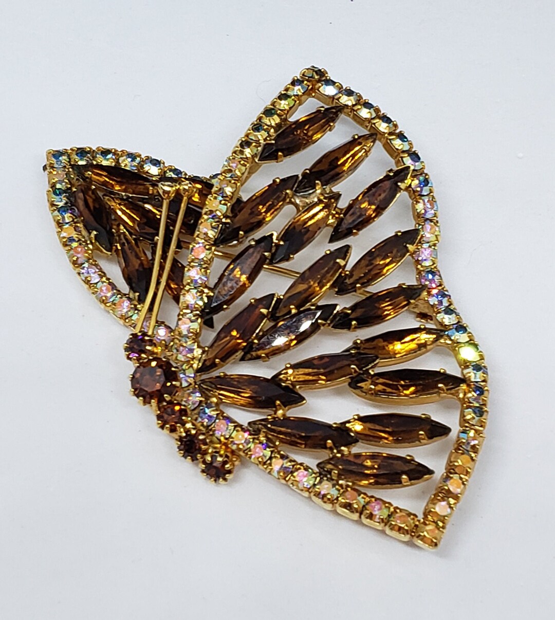 UNIQUE! 60's "juliana" Extra Large Butterfly Brooch by Delizza & Elster ...