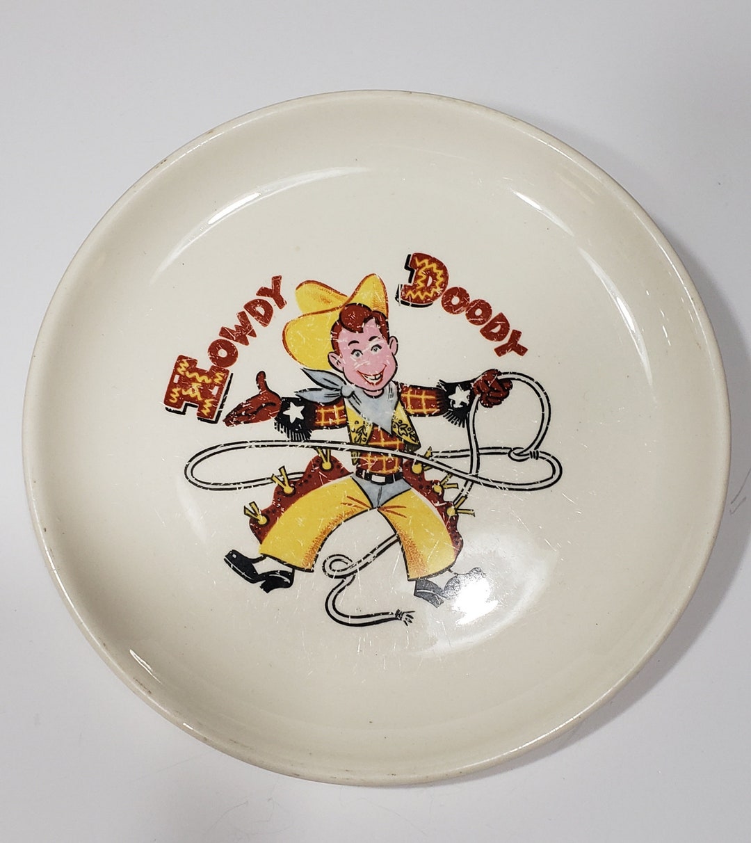 50's Howdy Doody 8.5" Ceramic Plate - Etsy