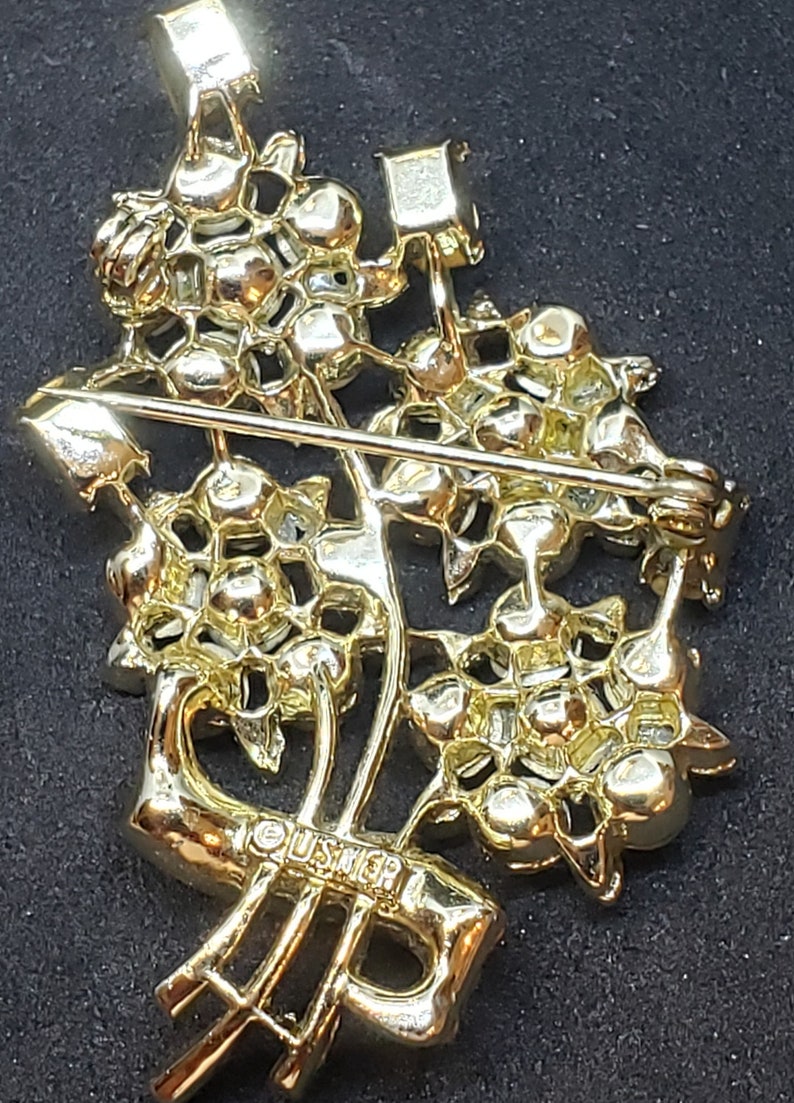 Vintage Lisner Brooch & Earrings Costume Jewelry Set - Etsy