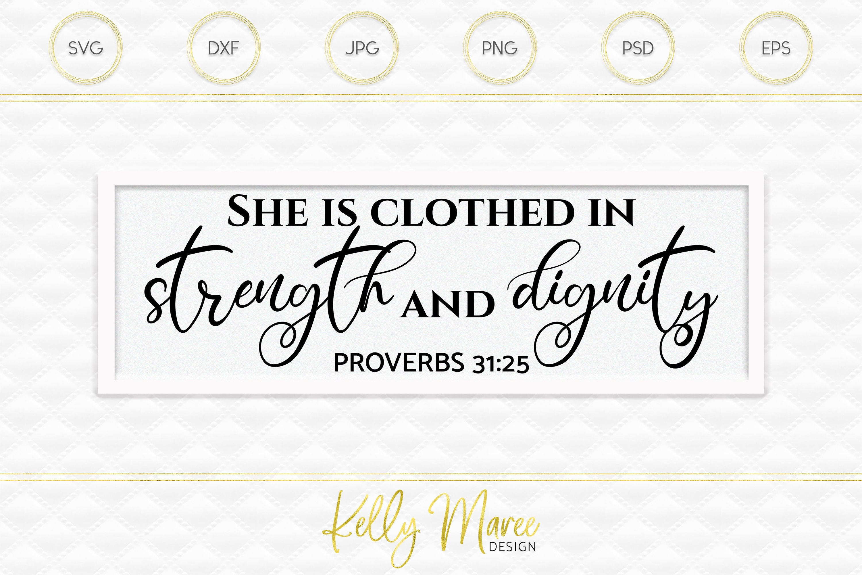 Proverbs 31 25 Svg File Cut File Silhouette Cricut Etsy