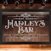 The Bar Engraved Framed Wall Mirror, Bar Mirror, Bar Decor, Engraved ...