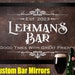 CUSTOM BAR MIRROR Sign • Home Bar, Basement Bar, Man Cave • Real Mirror ...