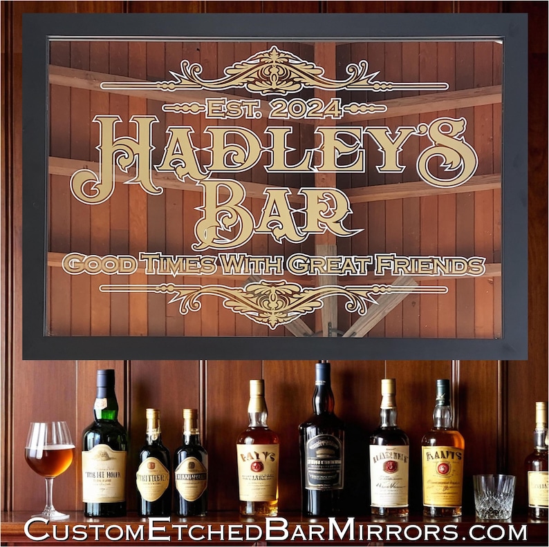 BEST BAR MIRRORS • Pub Signs • Gold & White Designs • Free Delivery • 5 ...