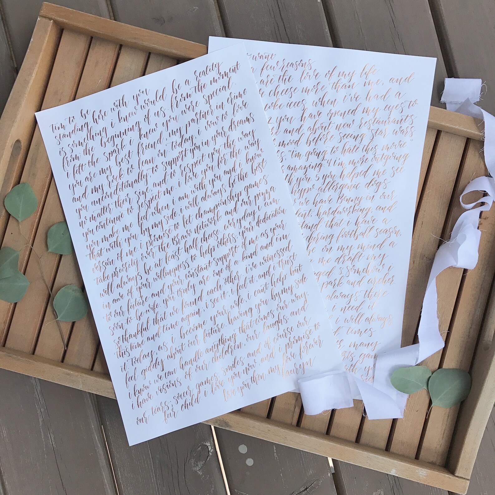 Custom Wedding Vows - Etsy