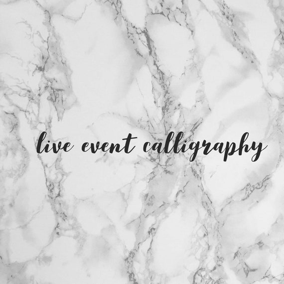 Live Event Calligraphy | Etsy