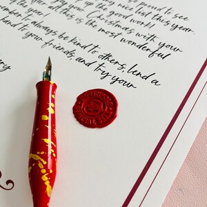 Custom Handwritten Santa Letter, Santa Letterhead, Calliraphy Santa ...