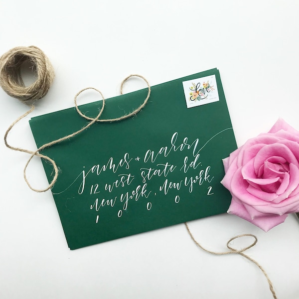 Wedding Envelope Calligraphy - Etsy