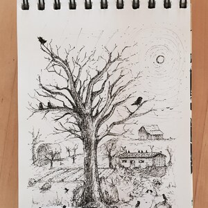 Too Many Birds Digital Illustration - Etsy