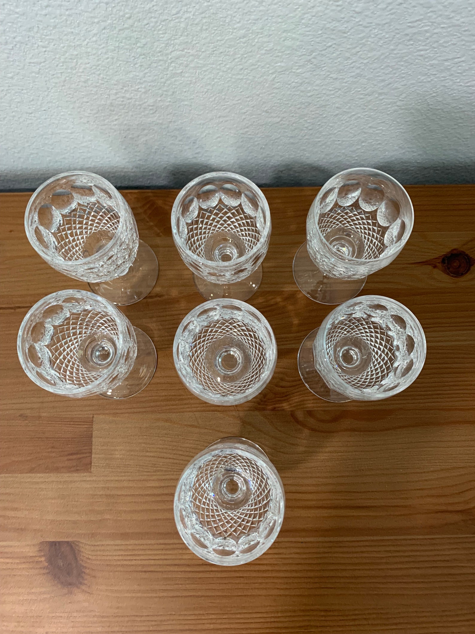Vintage Waterford Colleen Crystal Short Stem Goblet Set of Seven - Etsy