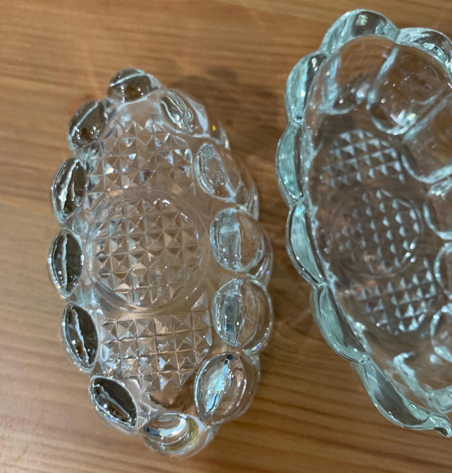Princess House Heritage Ribbed Crystal Set of Two Silverware Holder - Etsy