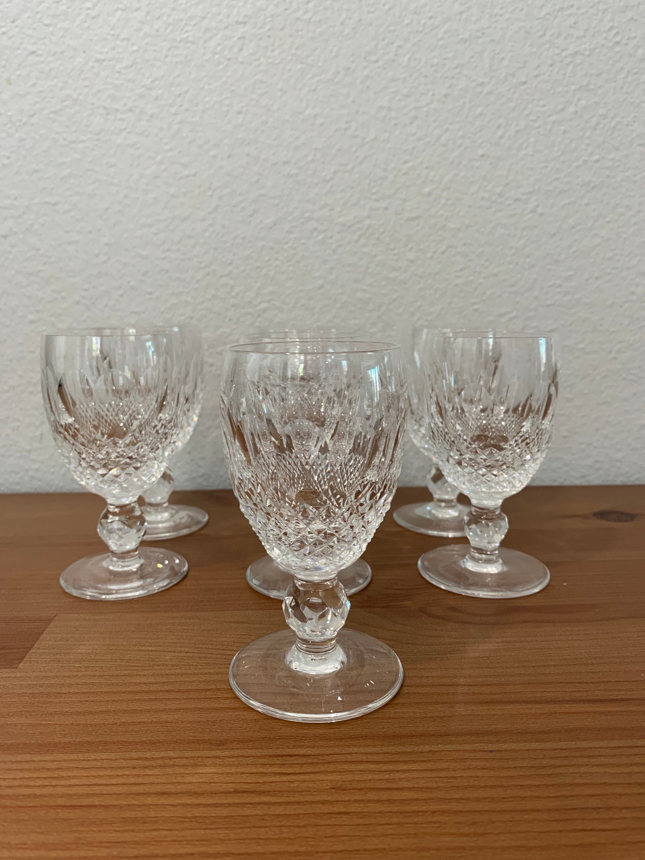 Vintage Waterford Colleen Crystal Short Stem Goblet Set of Seven - Etsy