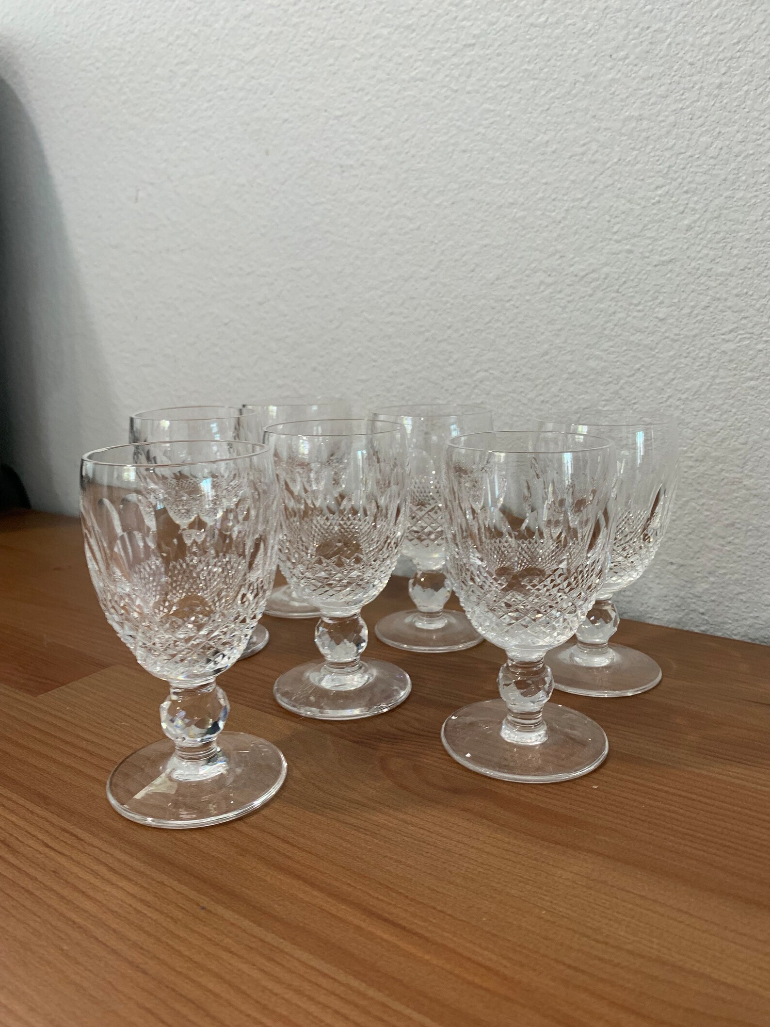 Vintage Waterford Colleen Crystal Short Stem Goblet Set of Seven - Etsy