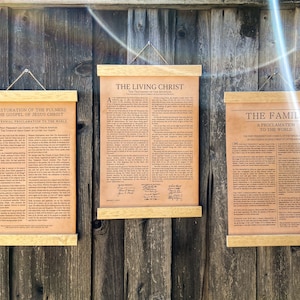LDS Leather and Wood Framed Proclamations: Proclamation to the World ...