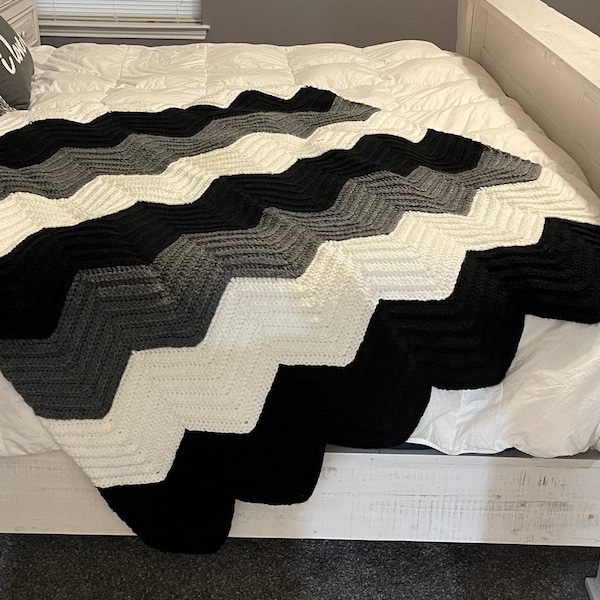 Chevron Afghan - Etsy