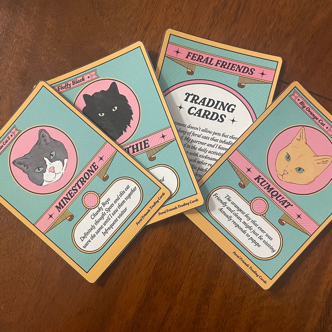 Feral Friends Trading Cards - Etsy