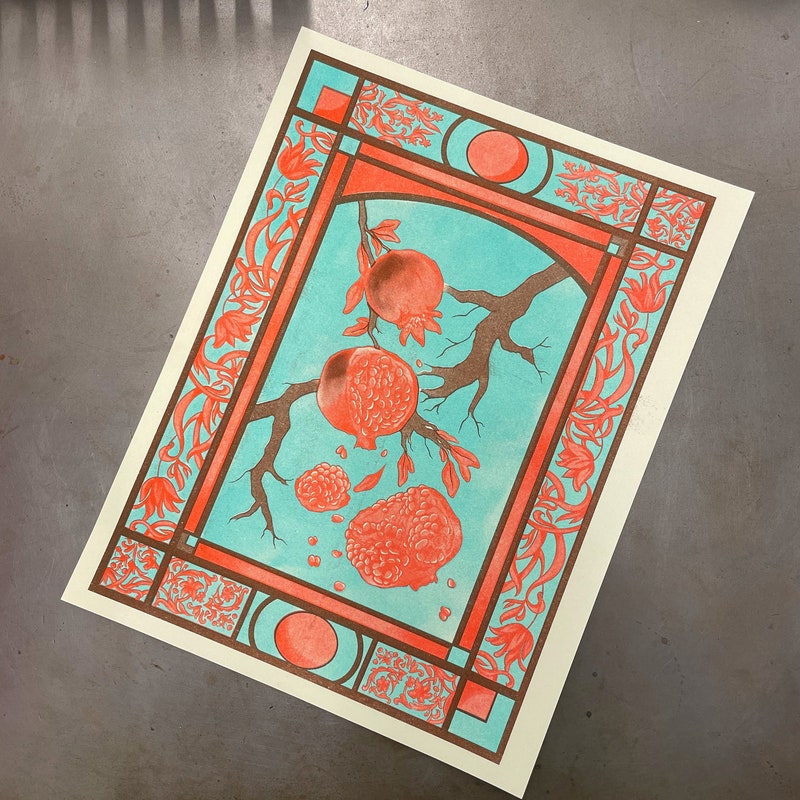 Risograph Print - Etsy