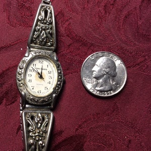 Vintage, Times Square, Quartz, Silver, Analog, Wrist Watch, Metal ...