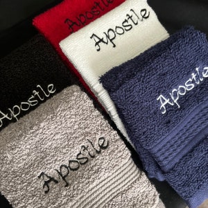 Embroidered Face Towels, Customized Face Towels, Minister Towels ...