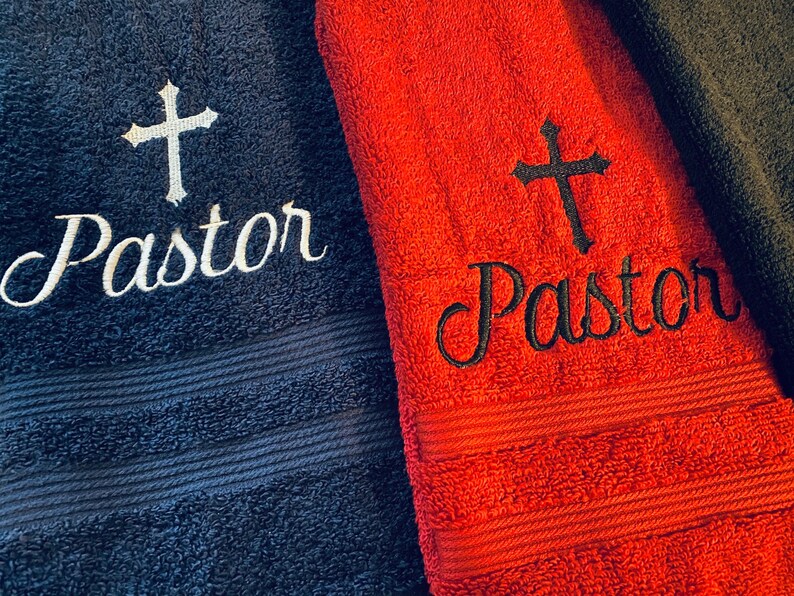 Embroidered Hand Towels Minister Towels Clergy Church - Etsy