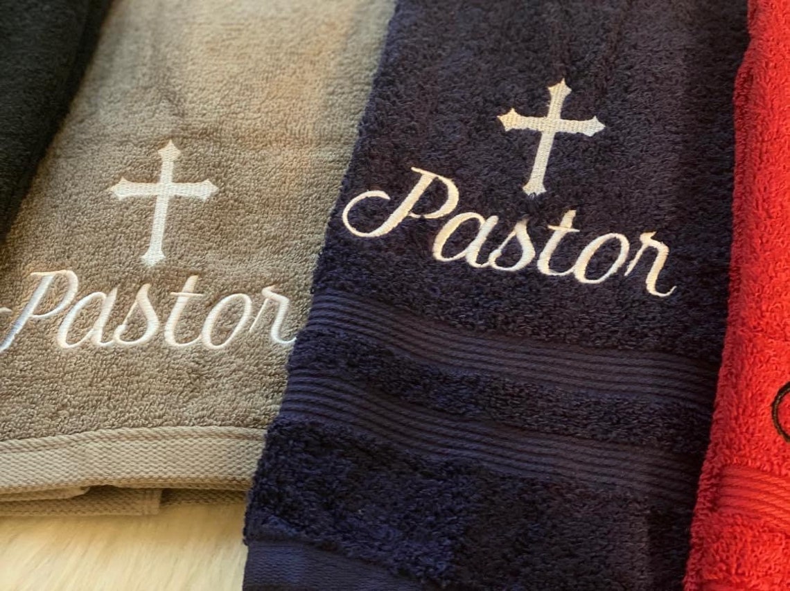 Embroidered Hand Towels Minister Towels Clergy Church - Etsy