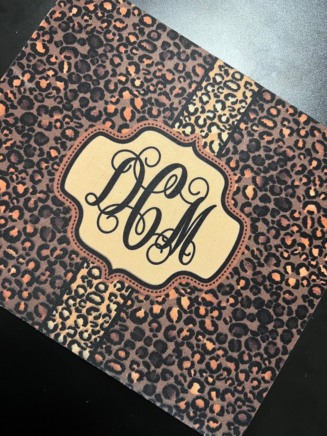 Leopard Mouse Pad With Initials, Personalized Gifts, Mouse Pads ...