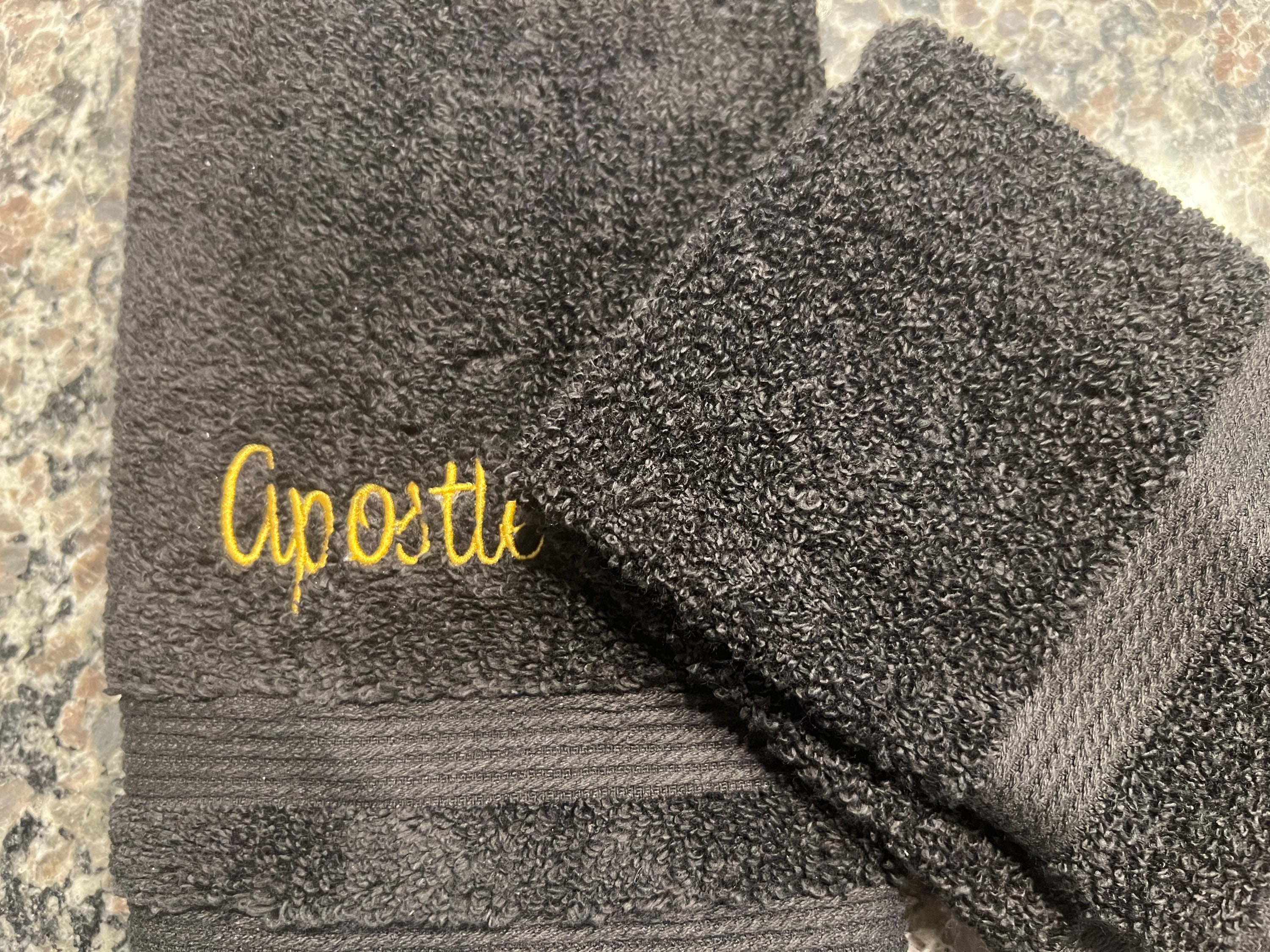 Embroidered Hand and Face Towel Set, Customized Towels, Ministry ...