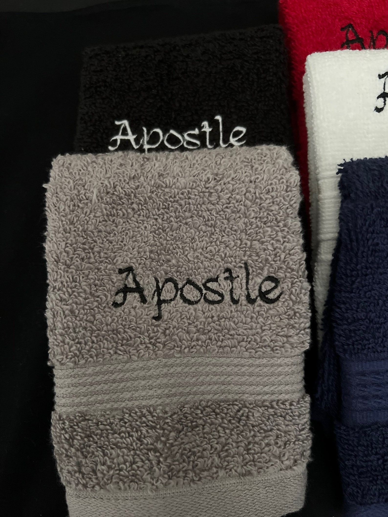 Embroidered Face Towels, Customized Face Towels, Minister Towels ...
