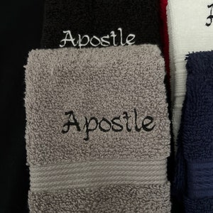 Embroidered Face Towels, Customized Face Towels, Minister Towels ...