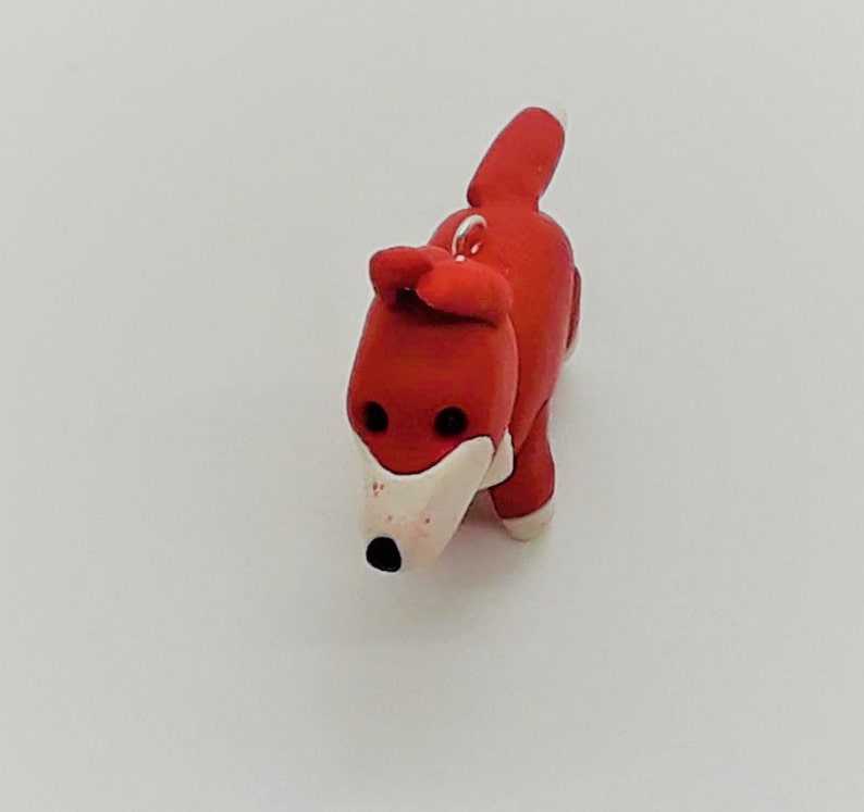 Polymer Clay Fox Charm, Handmade Fox Charm, Fox Charm With Lobster ...