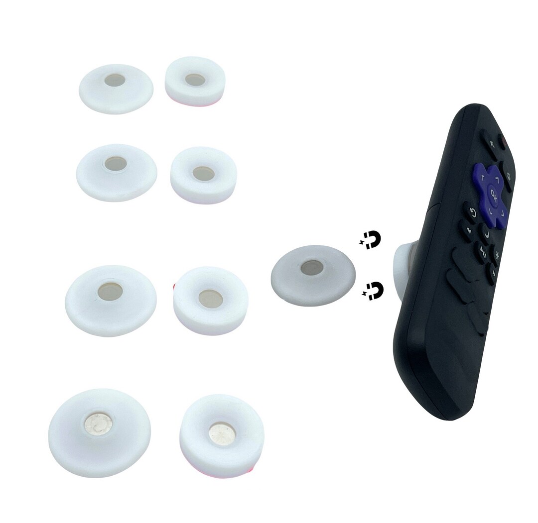 Magnetic Remote Control Holder Wall Mount 4 Pack Key Ring Tool Holder ...