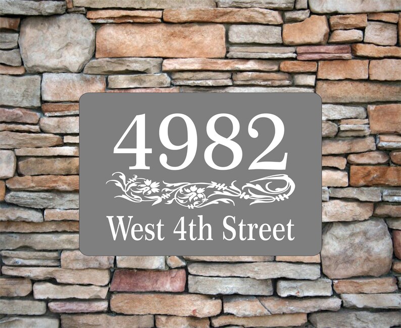 Personalized Home Address Sign Aluminum 12 X 8 - Etsy