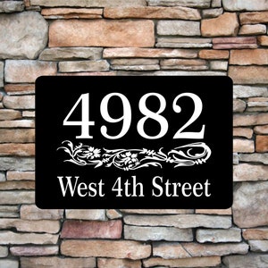 Personalized Home Address Sign Aluminum 12 X 8 - Etsy