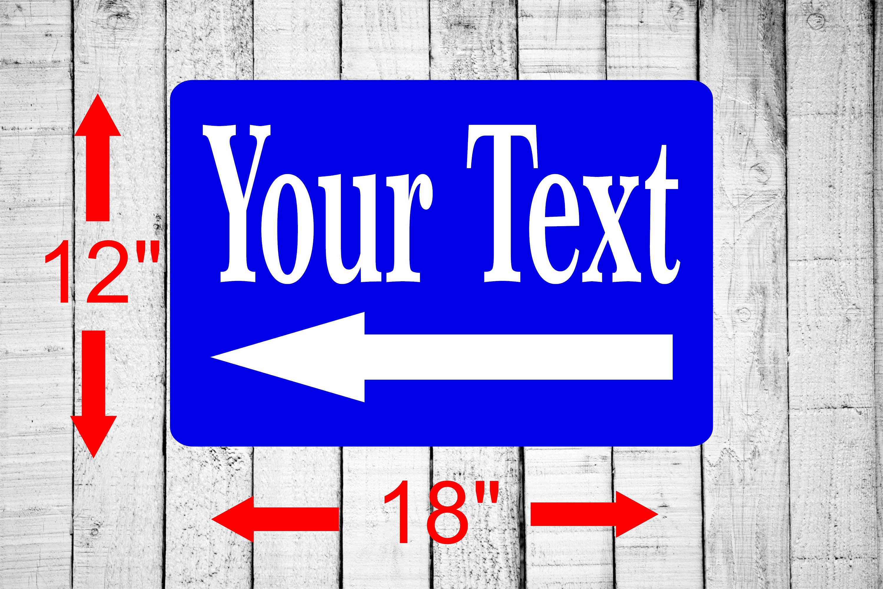 Personalized 12 X 18 Aluminum Metal Sign Your | Etsy