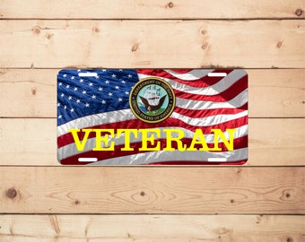 Veteran Vanity Plate | Etsy