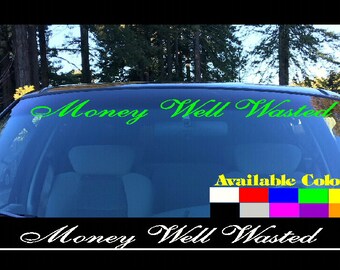 Money Well Wasted Sticker - Etsy