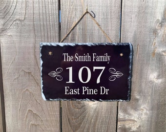 Slate Address Sign - Etsy