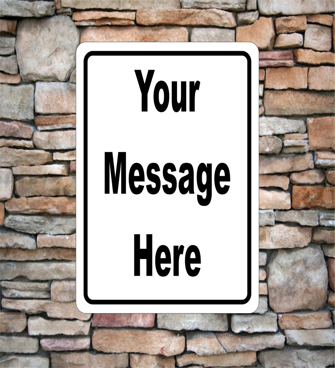 New Custom Sign With Your Text Personalized Aluminum Indoor / - Etsy