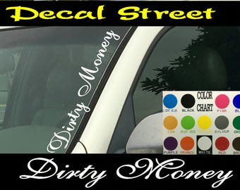 Dirty Money Decal | Etsy