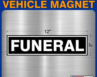 Funeral Car Sticker - Etsy