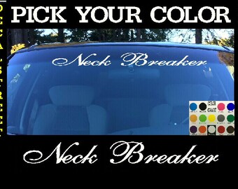 Neck Breaker Sticker - Etsy