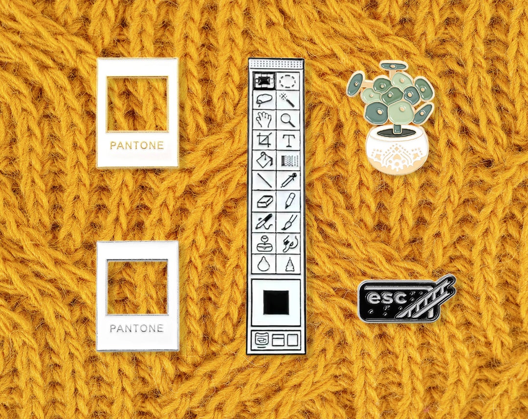 Graphic Designer Pins Photoshop Toolbar Pantone Picture - Etsy