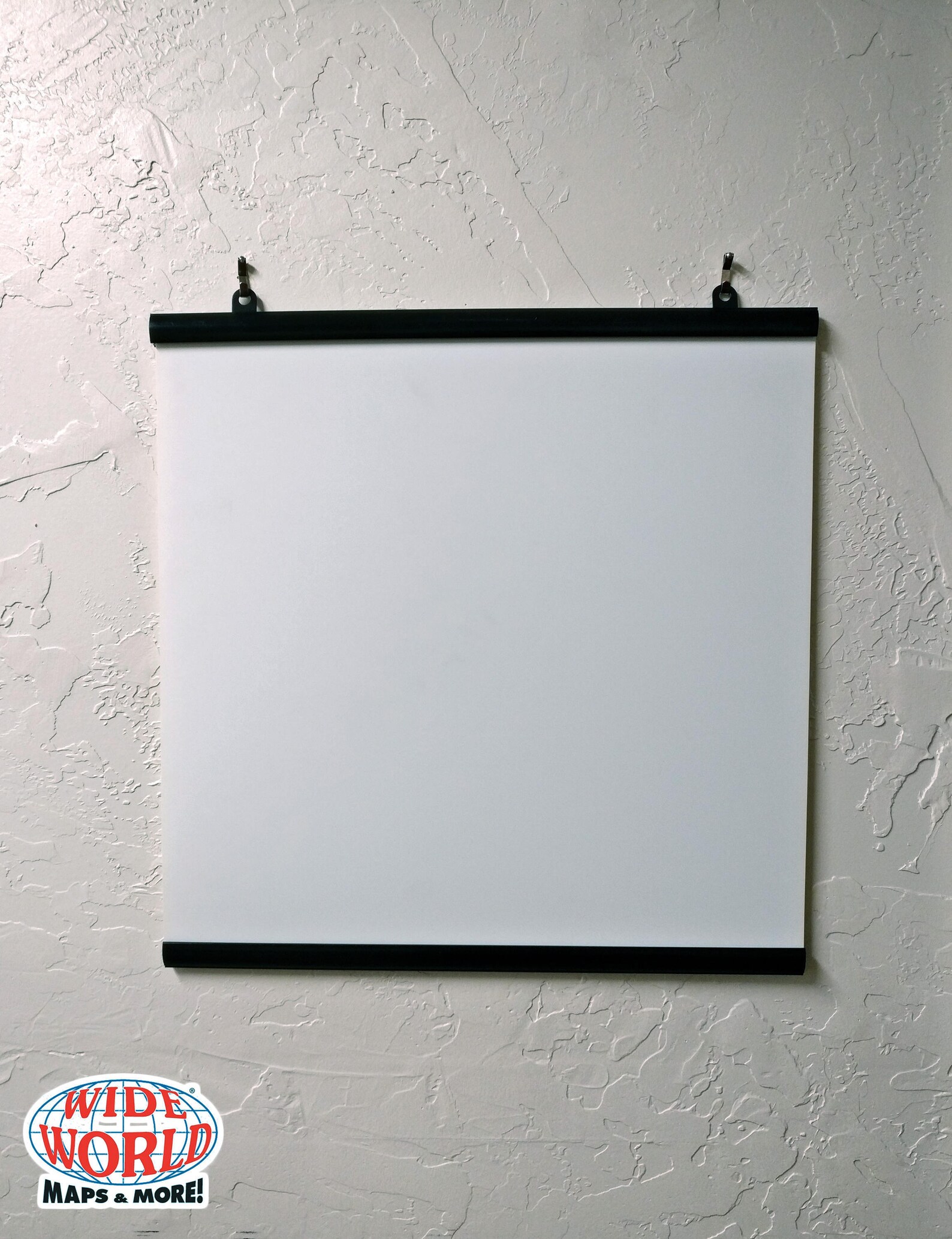 48" Just Hang-it! Wall Hanging Rail Set, Wall Mount for Displaying Maps ...