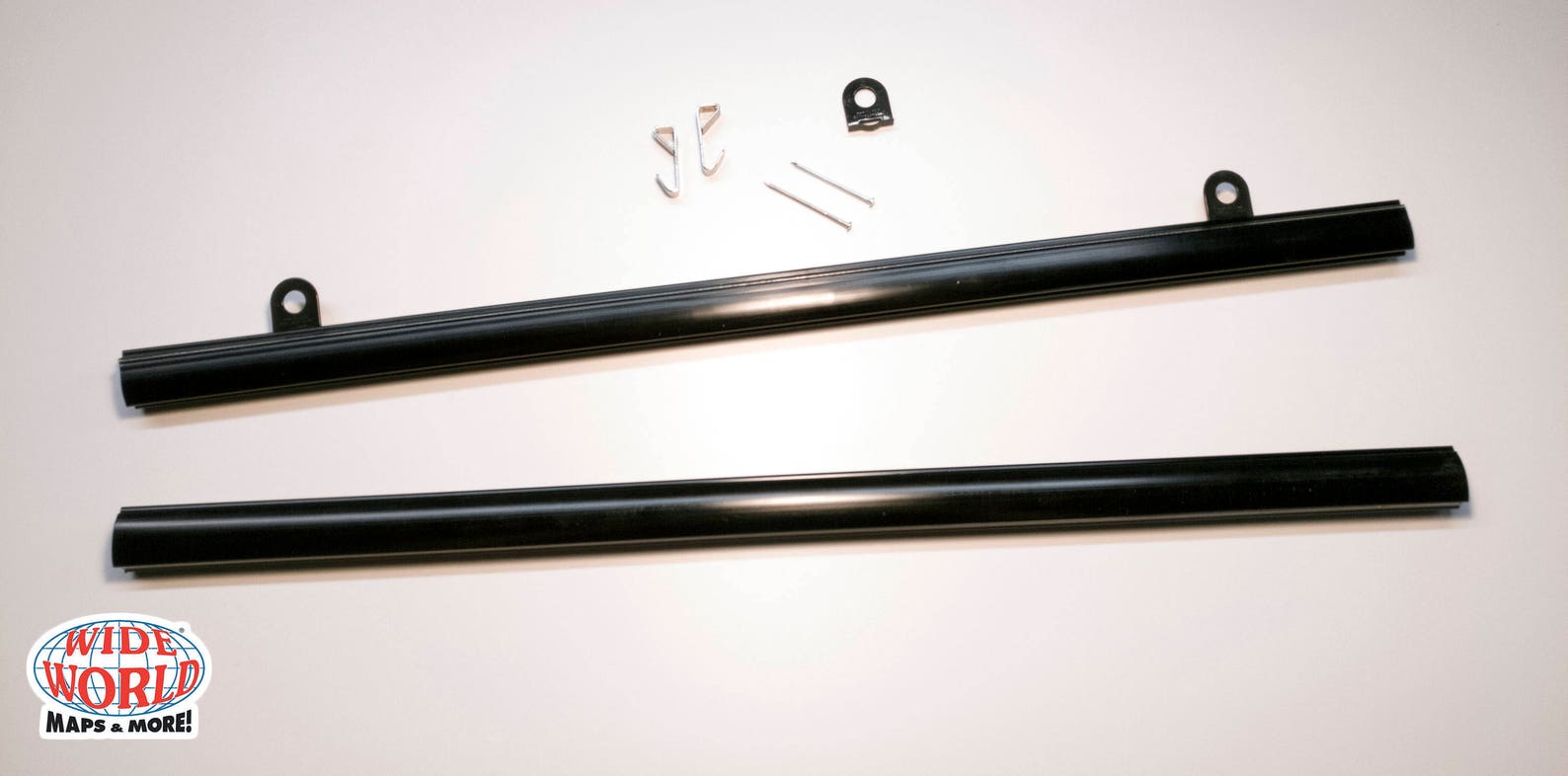 48" Just Hang-it! Wall Hanging Rail Set, Wall Mount for Displaying Maps ...