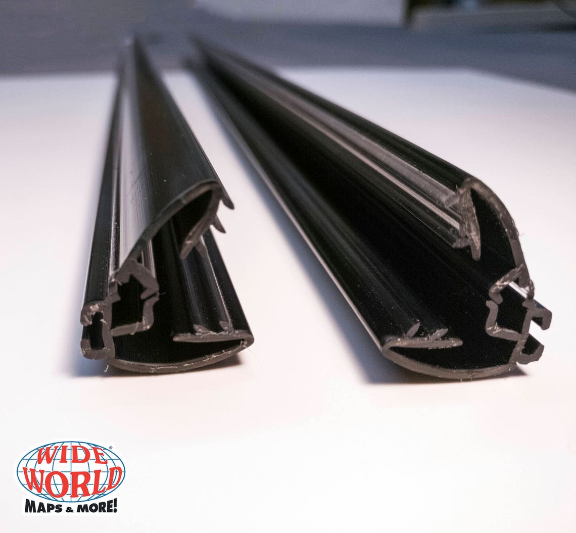 48" Just Hang-it! Wall Hanging Rail Set, Wall Mount for Displaying Maps ...