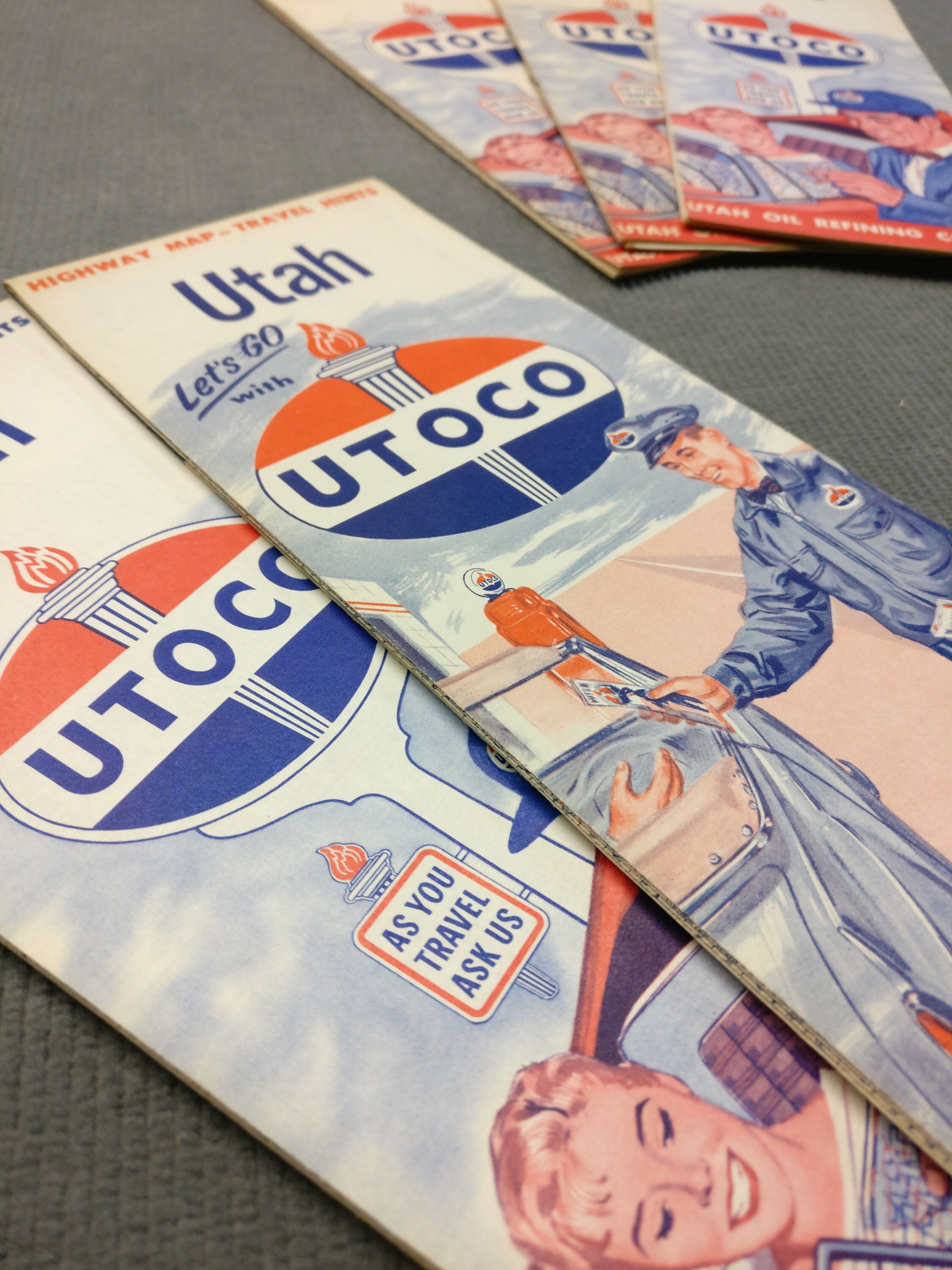 Vintage and Rare Utoco Highway Map Utah and Idaho - Etsy
