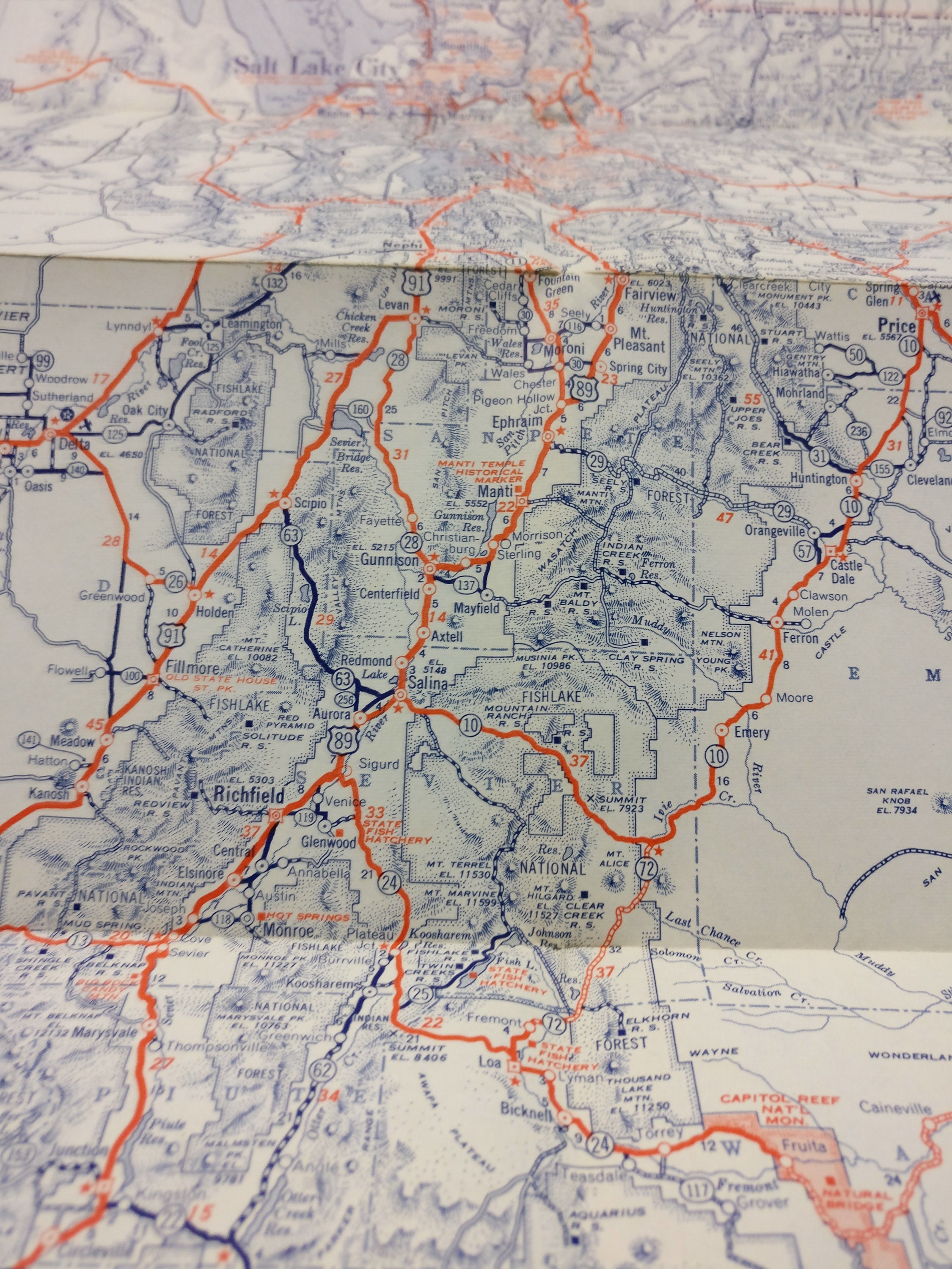 Vintage and Rare Utoco Highway Map Utah and Idaho - Etsy